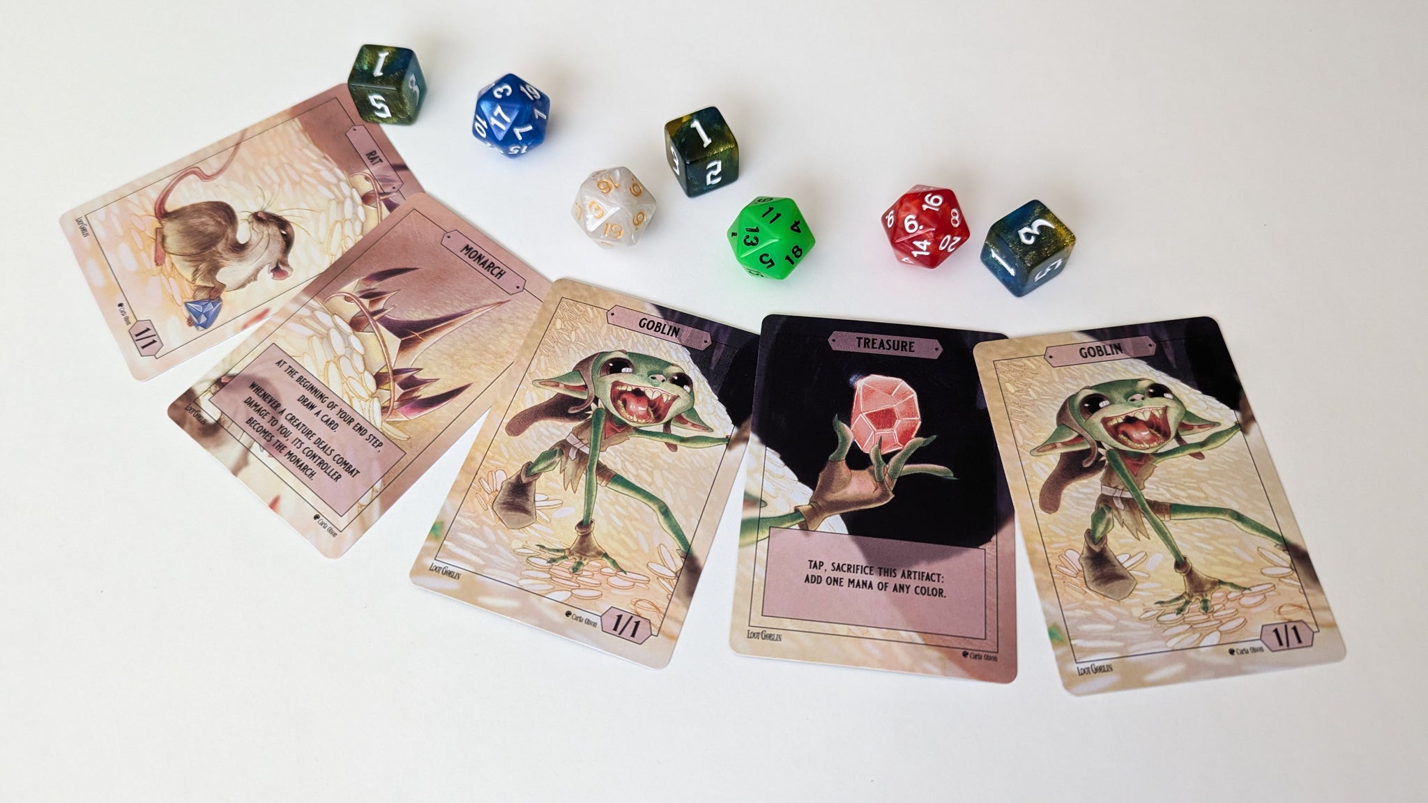 Loot Goblin Token Pack #1 - Goblin, Monarch, Treasure, Rat